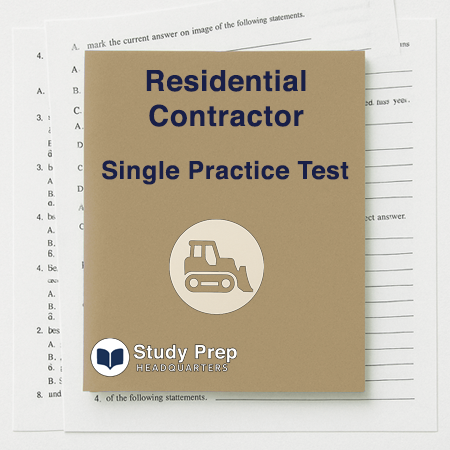 Residential Contractor Exam Practice Test PDF | StudyPrepHQ